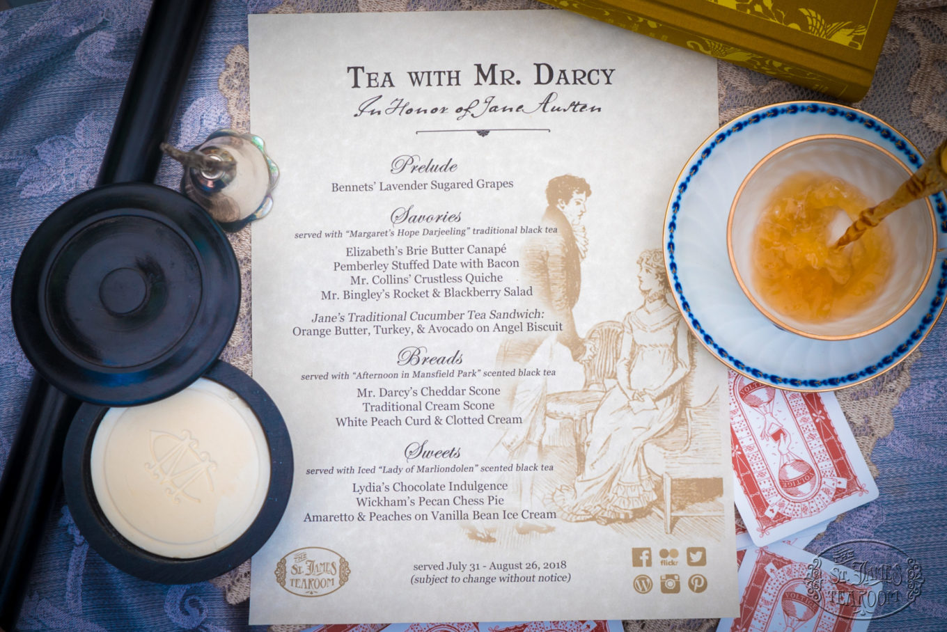 Tea with Mr. Darcy - The St. James Tearoom